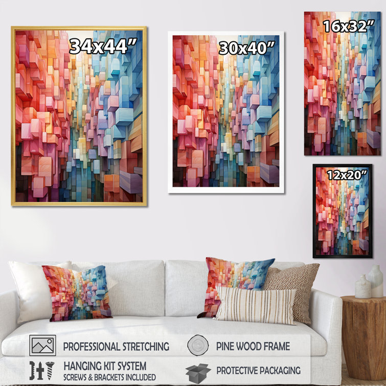 Wrought Studio Opt Art Shifting Perspectives I - Abstract Wall Art ...