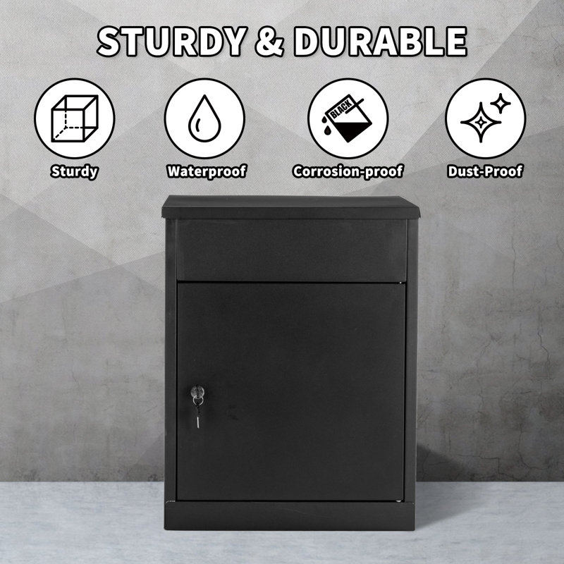 linor Package Delivery Box for Outside, Large Galvanized Steel, Anti ...