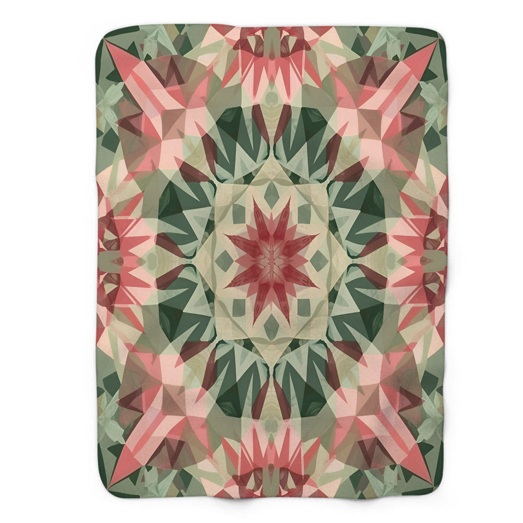 MentionedYou Zen Mandala Garden - 1 Piece Premium Sherpa Blanke Throw ...