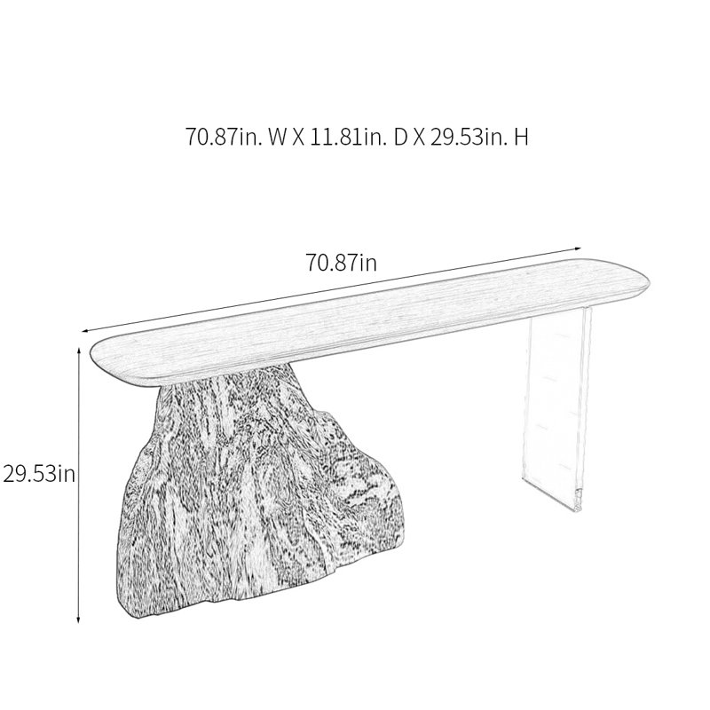interanest Minimalist Art Console Table | Wayfair