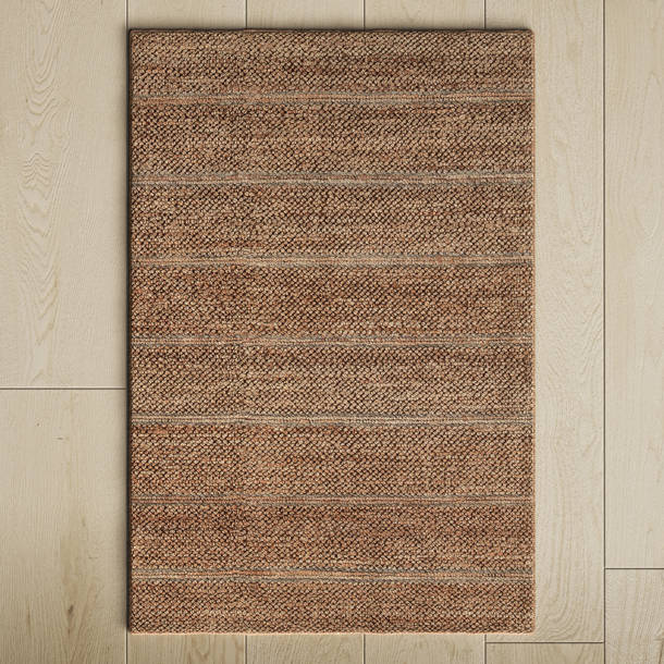 Birch Lane™ Beamond Handmade Flatweave Jute/Sisal Brown/Blue Rug ...