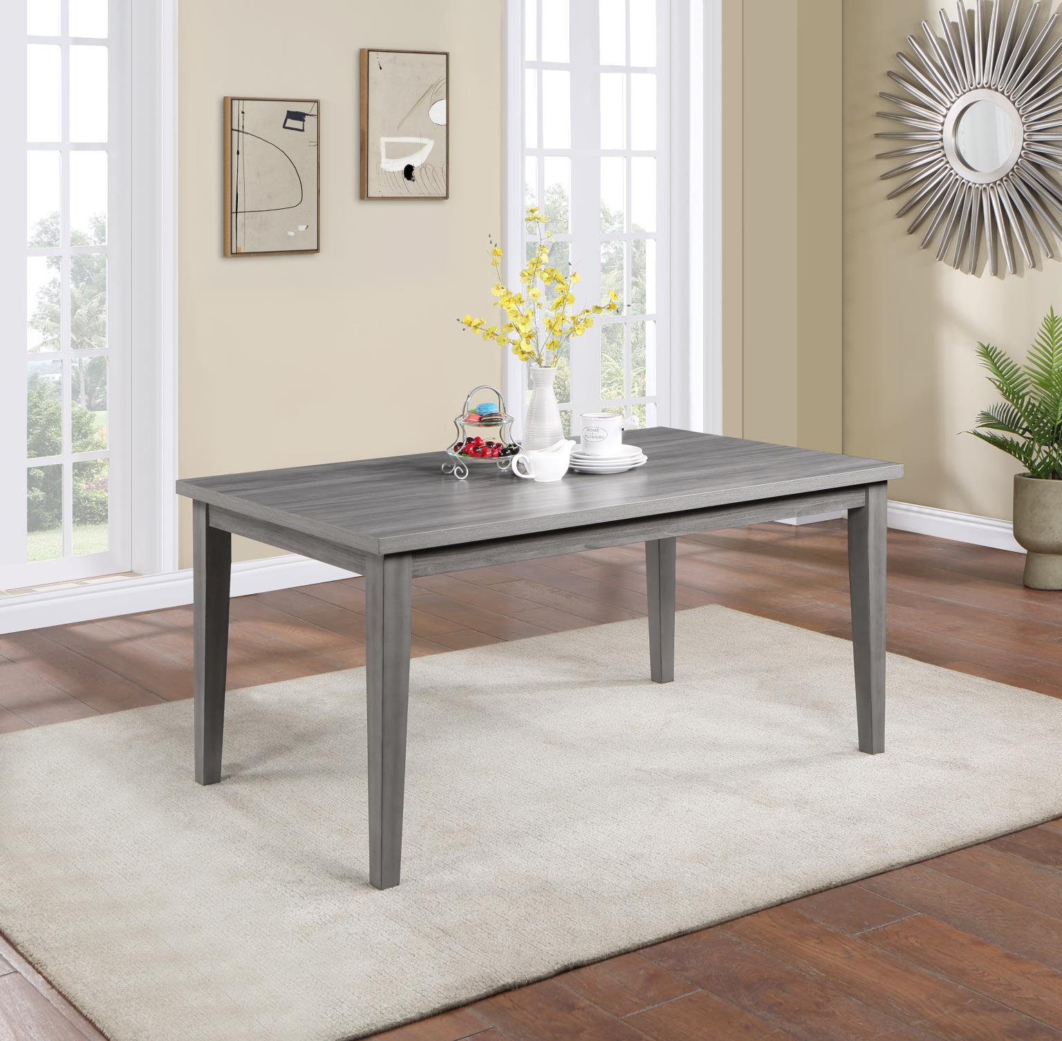 Winston Porter Grey Rectangular Dining Table - Wayfair Canada