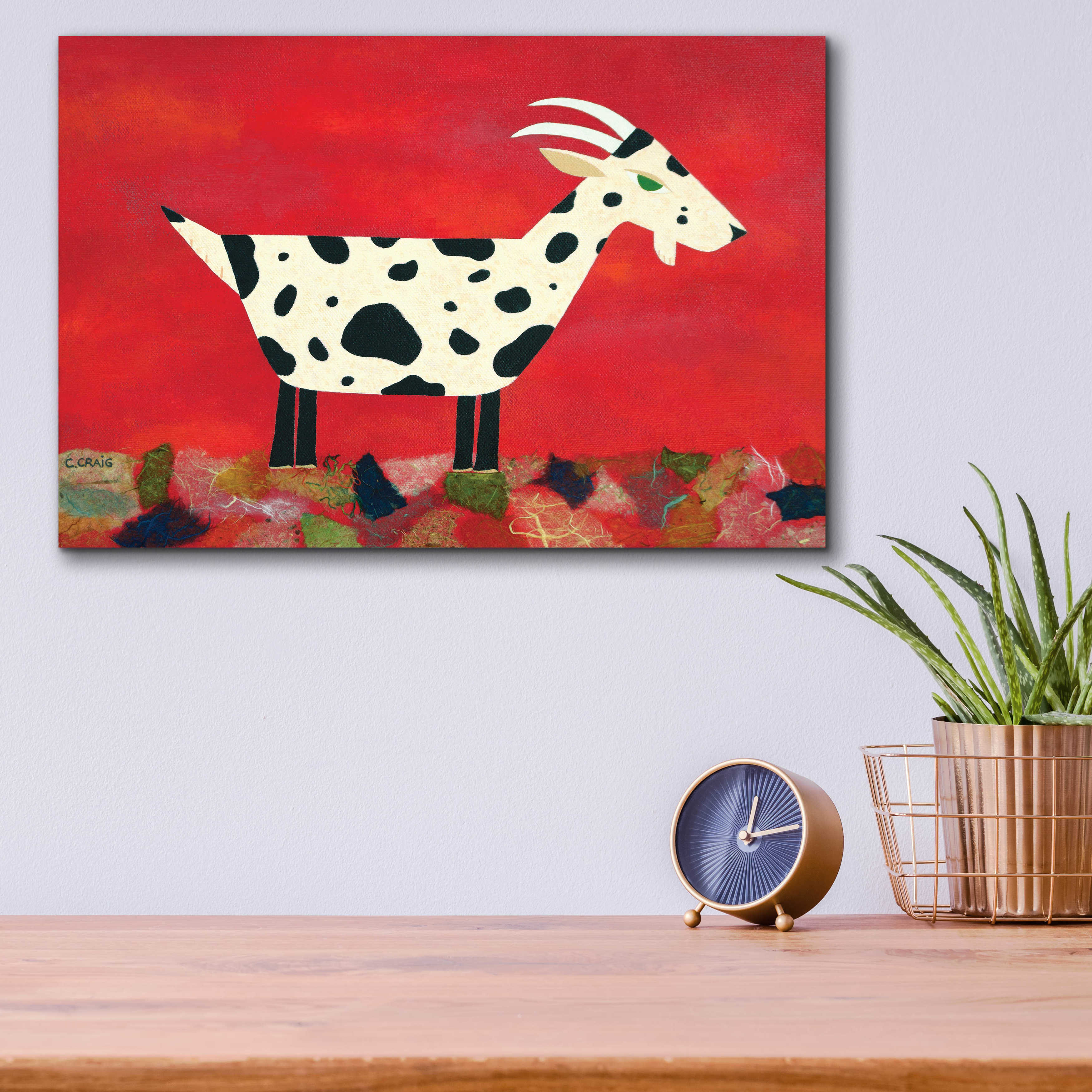 Harper Orchard Vincent Van Goat by - Unframed Graphic Art - Wayfair Canada