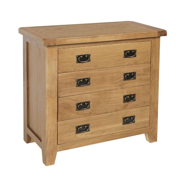 Ophelia & Co. Holland Solid Wood 85cm W 4 - Drawer Chest of Drawers ...