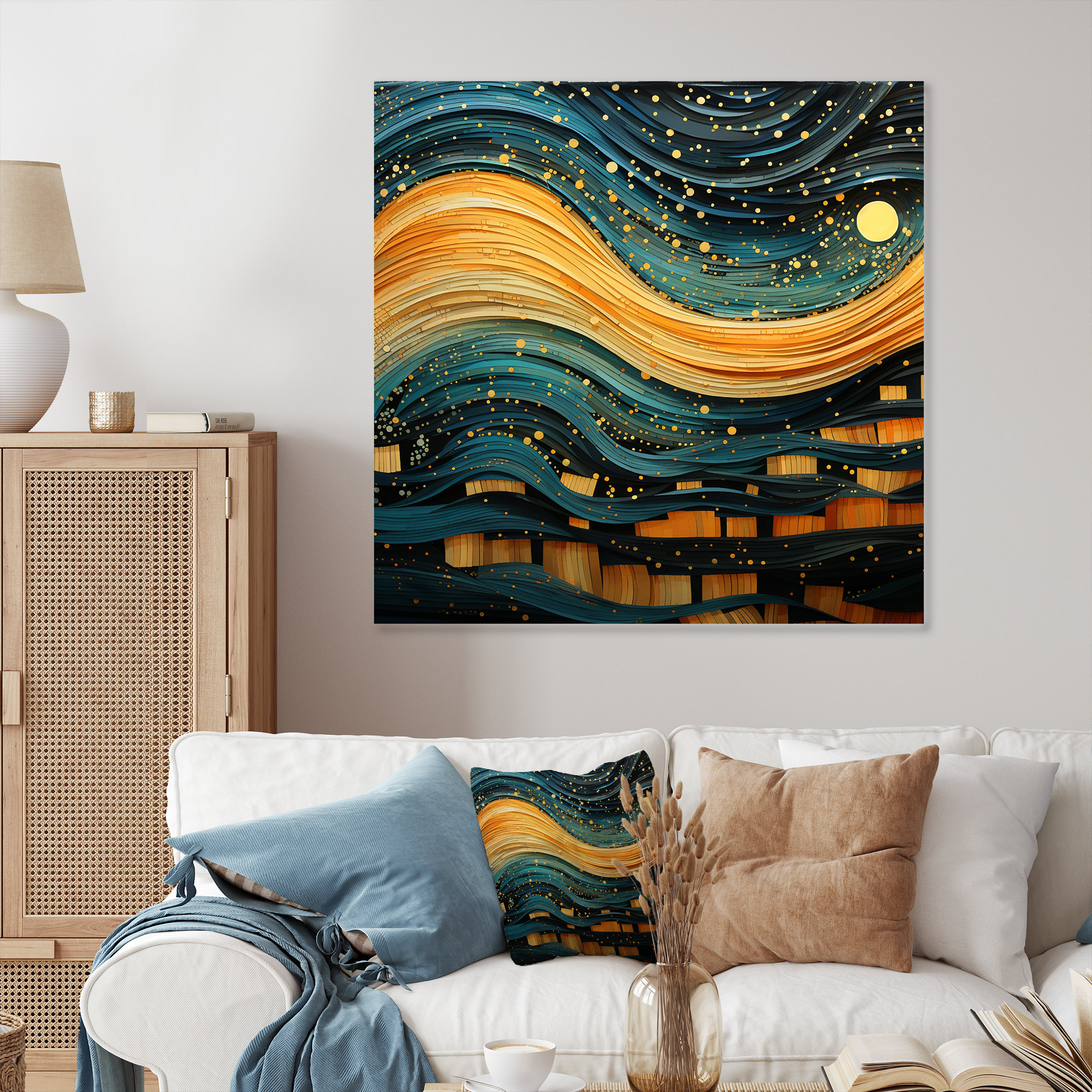 Brayden Studio® Orange Abstract Nature Collages I - Abstract Collages ...