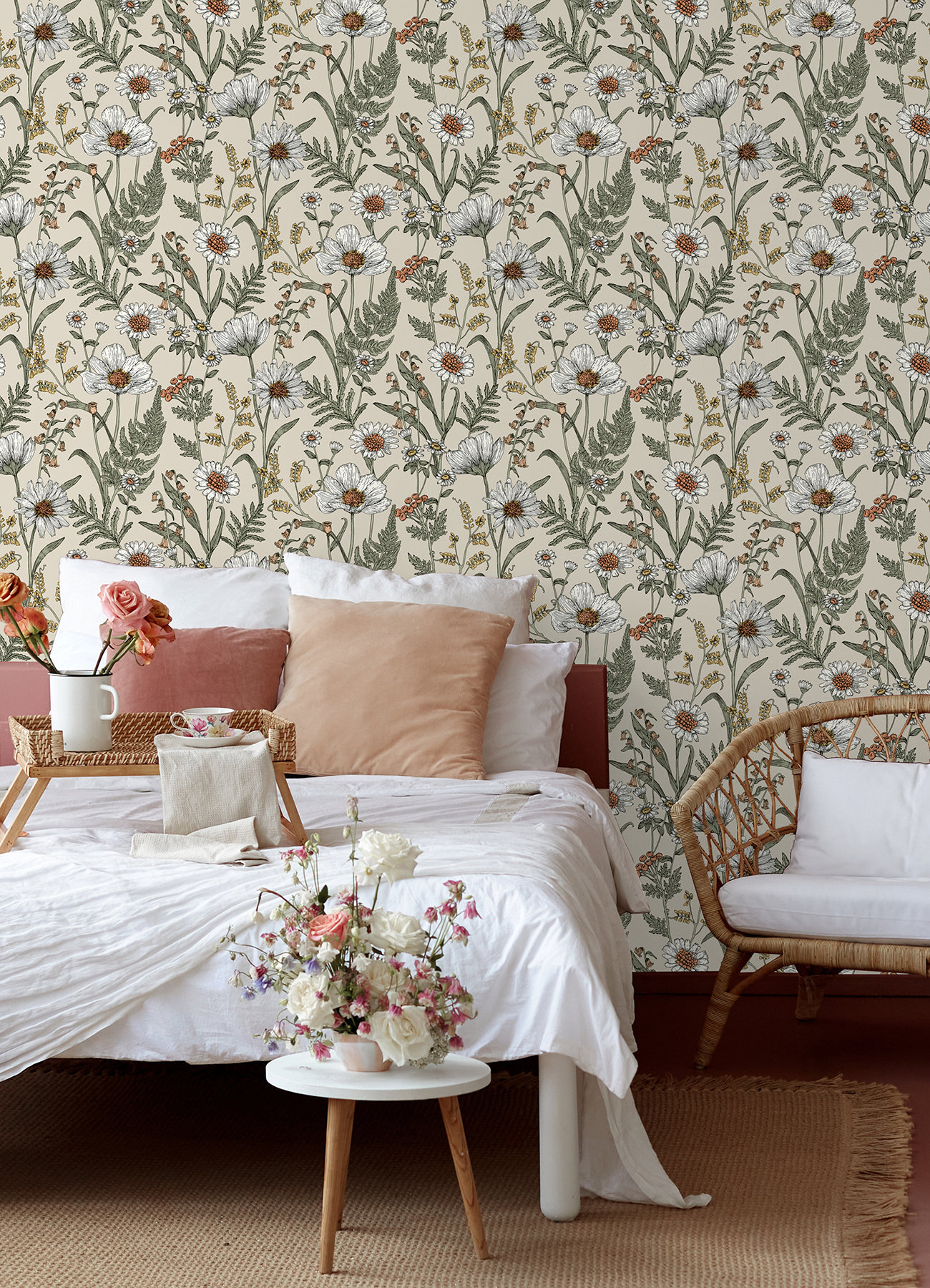 Lark Manor™ Spring Meadow Peel and Stick Wallpaper & Reviews | Wayfair