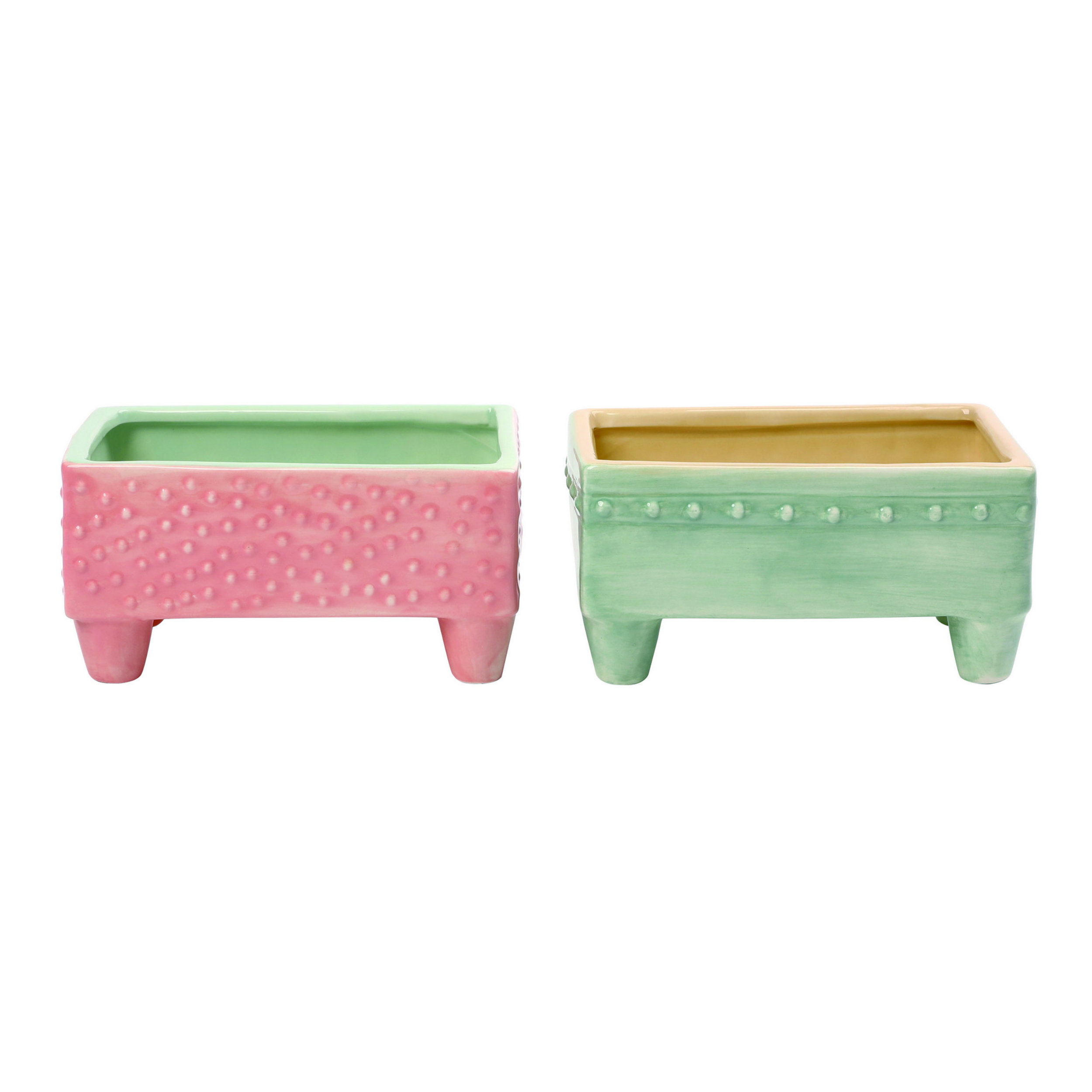 Transpac Small Dol Rectangular Container Set of 2 Spring Home ...