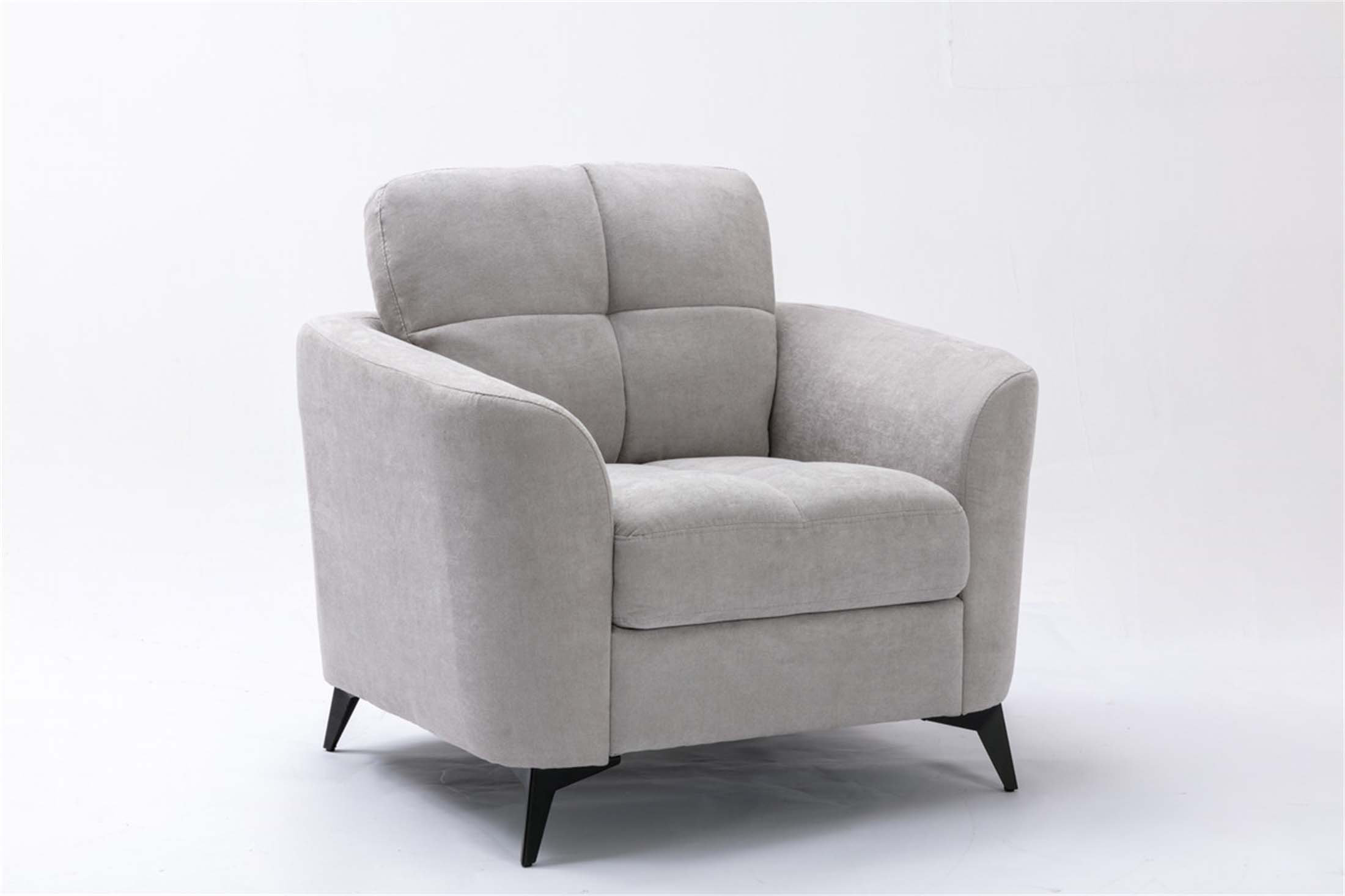 Latitude Run® Callie 39 Inch Woven Fabric Chair With Tufted Cushion And ...