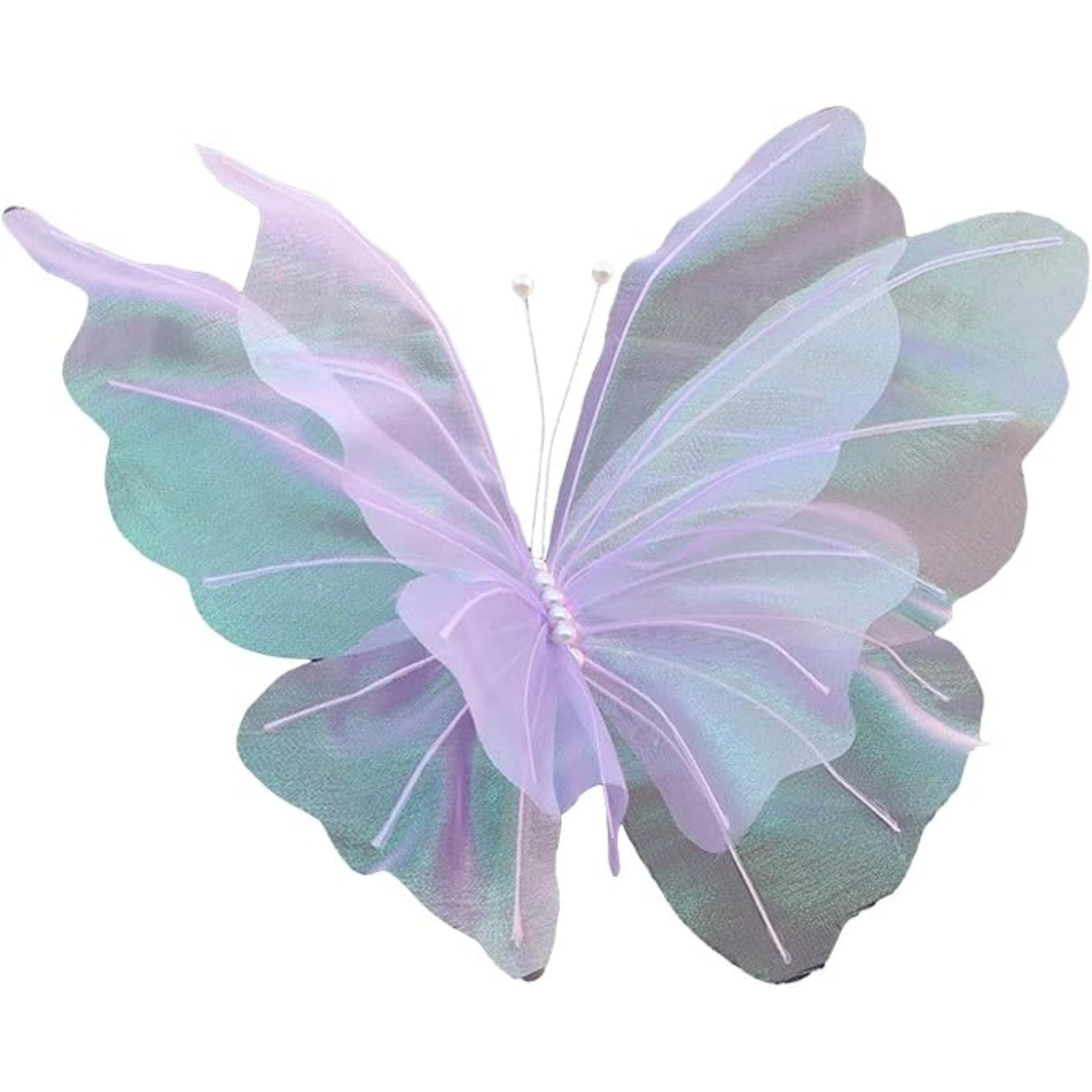 The Holiday Aisle® Silk Yarn Artificial Butterfly Giant Gauze Fake ...