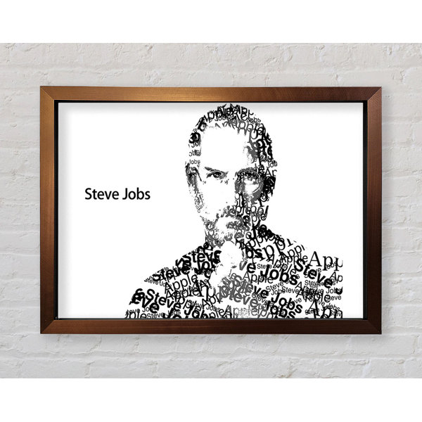 Happy Larry Apple Steve Jobs Framed Print | Wayfair.co.uk
