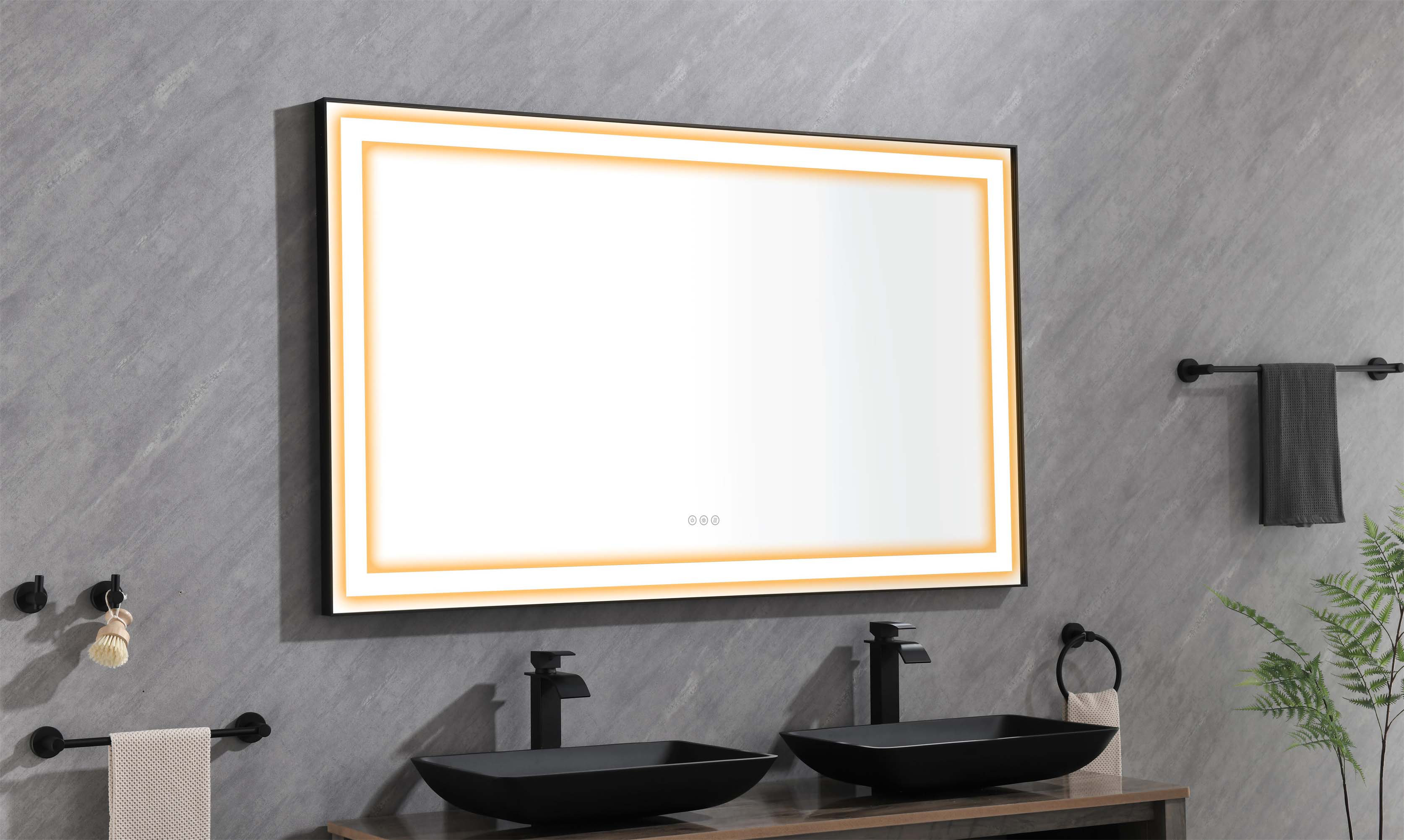 ROOM FULL LED Single Bathroom Vanity Mirror In Polished Crystal ...