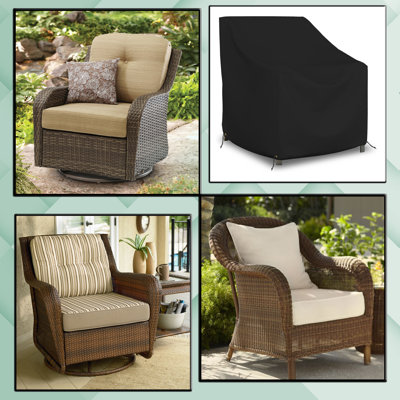 Arlmont & Co. Heavy Duty Waterproof Outdoor Chair Cover, All Weather ...