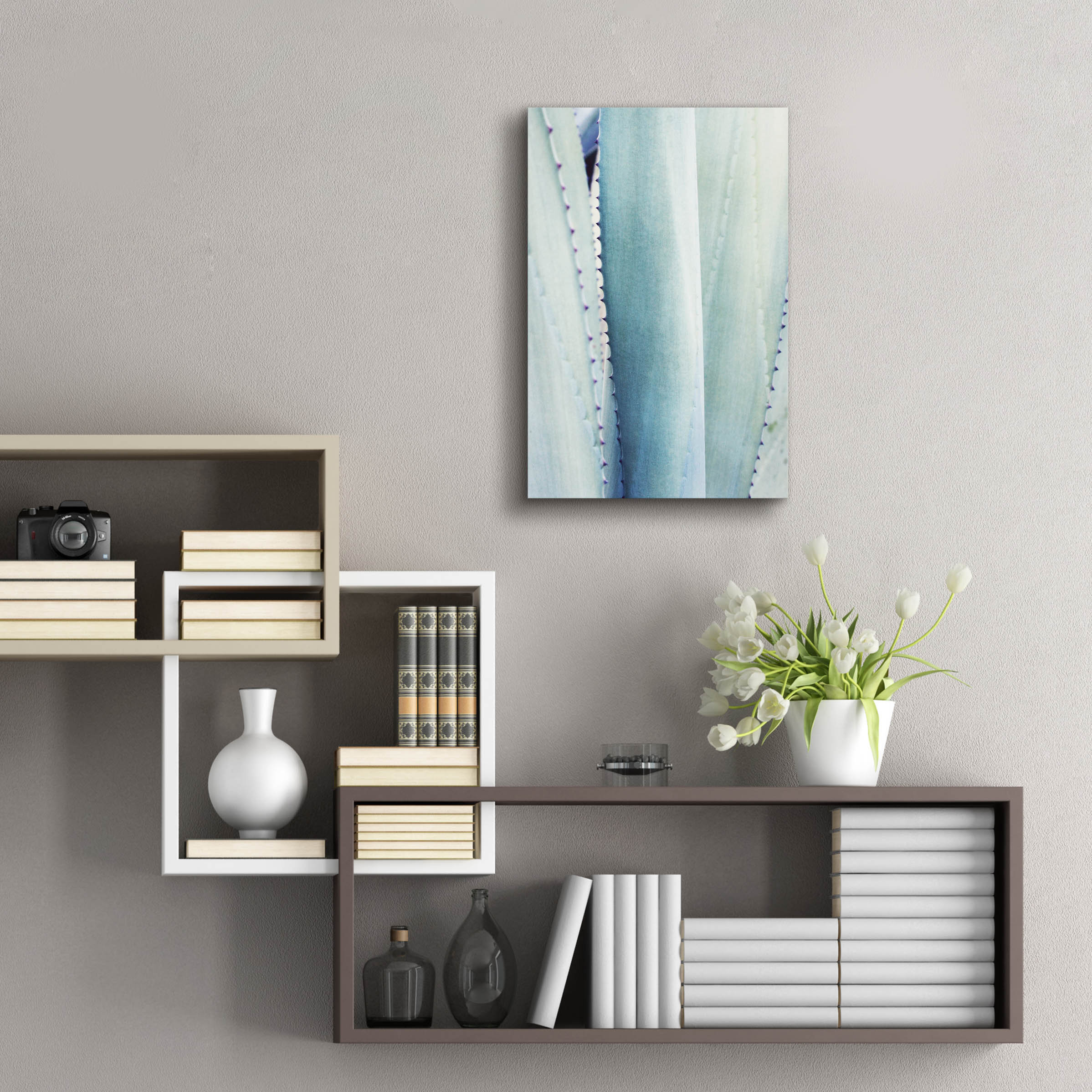 Bay Isle Home™ Pale Blue Agave No. 3' by Lupen Grainne, Acrylic Glass ...