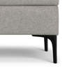 Simpli Home Rebecca 48"W Upholstered Coffee Table Storage Ottoman with ...