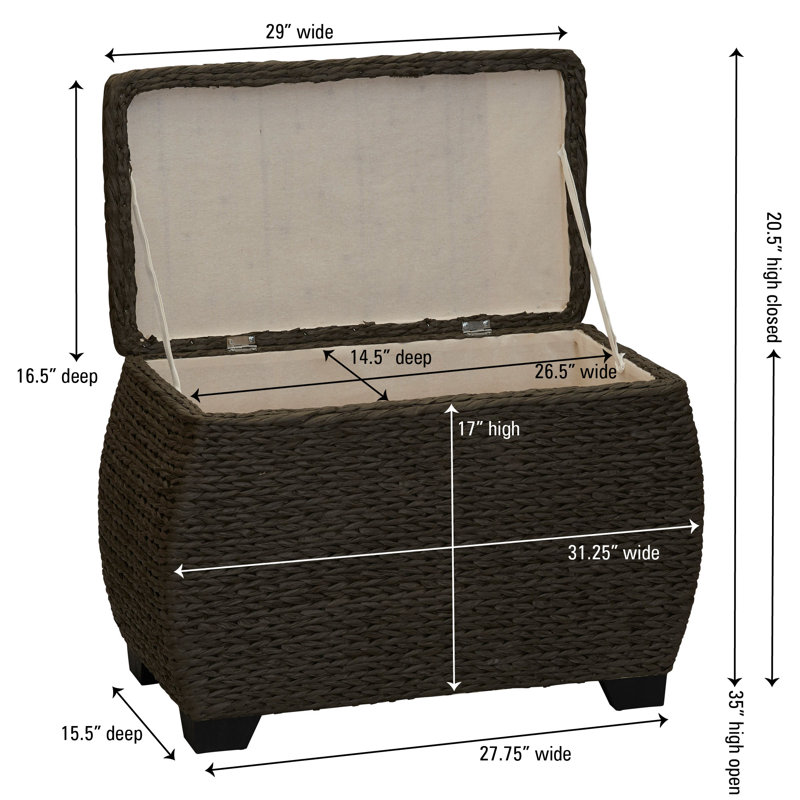 Household Essentials Natural Woven Box & Reviews | Wayfair