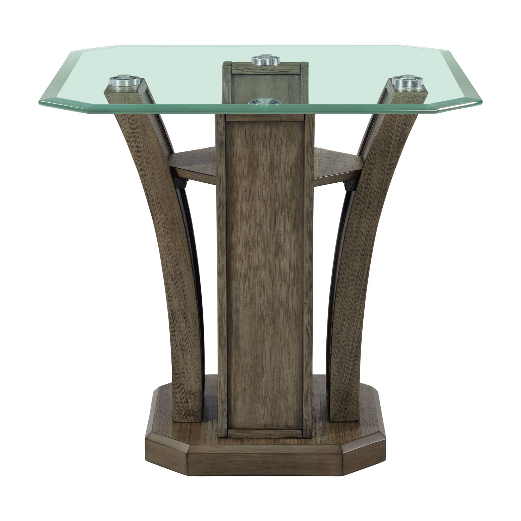 Wade Logan® Acton Glass Top End Table | Wayfair
