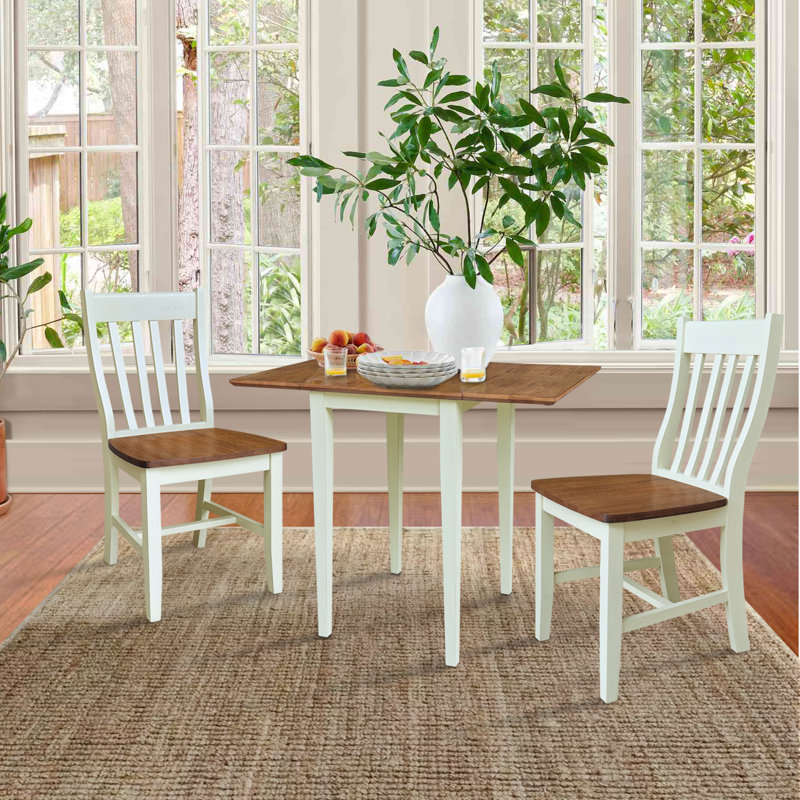 August Grove® Danielee 3 Piece Drop Leaf Dining Set | Wayfair