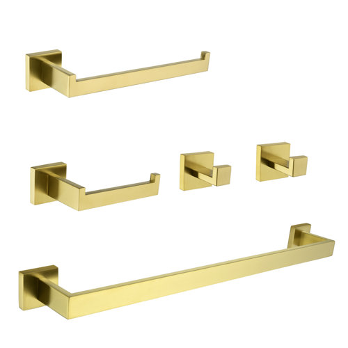 Wayfair | Gold Bathroom Hardware Sets You'll Love in 2024