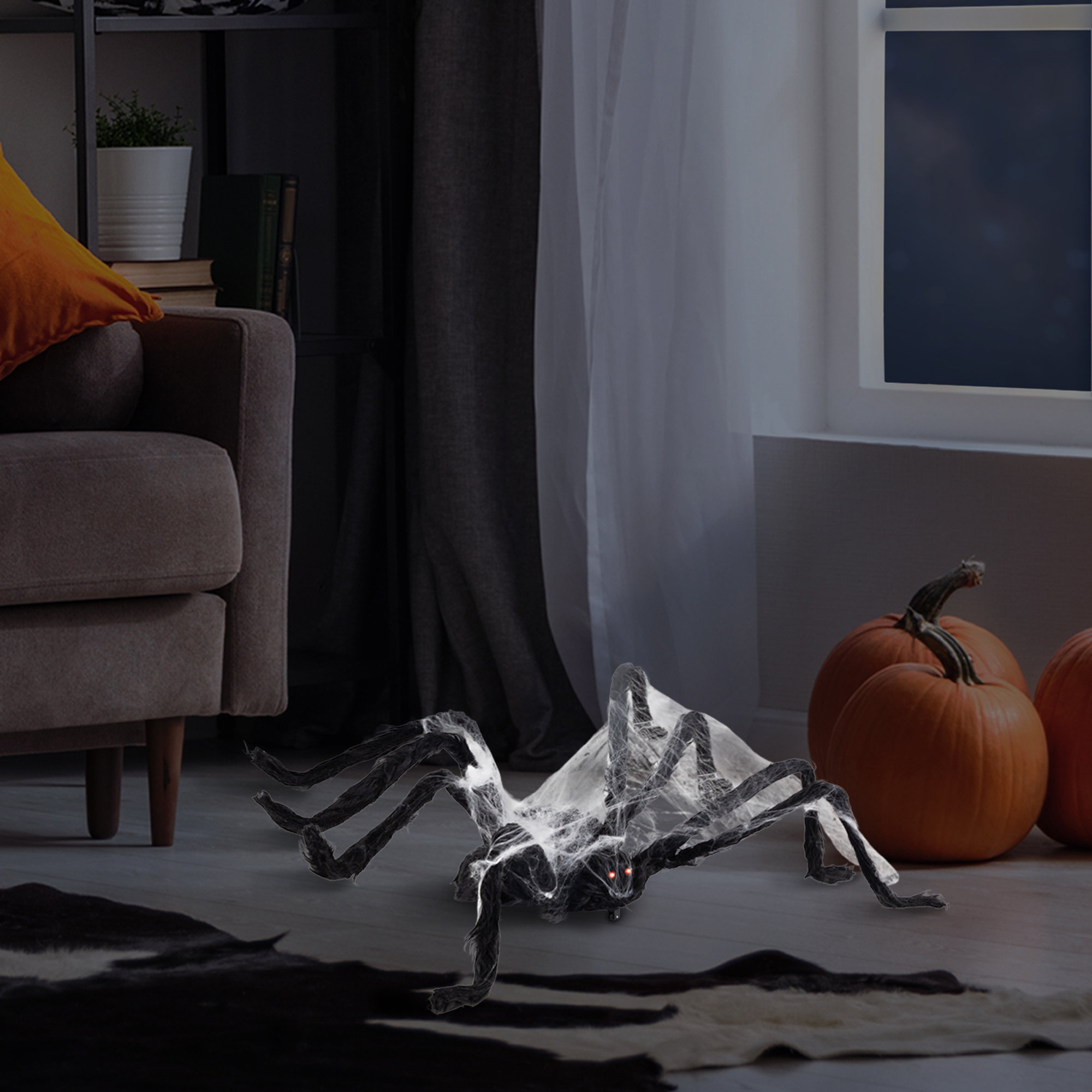 Northlight Seasonal Animated Walking Spider With Sound Halloween ...