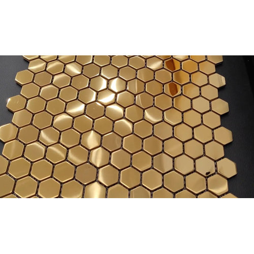 Blujellyfish Hexagon Metal Look Wall & Floor Tile & Reviews | Wayfair