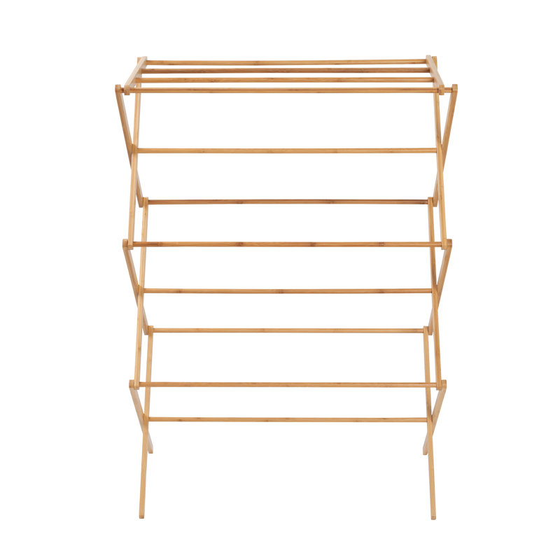 Latitude Run® Bamboo Collapsible Drying Rack | Wayfair