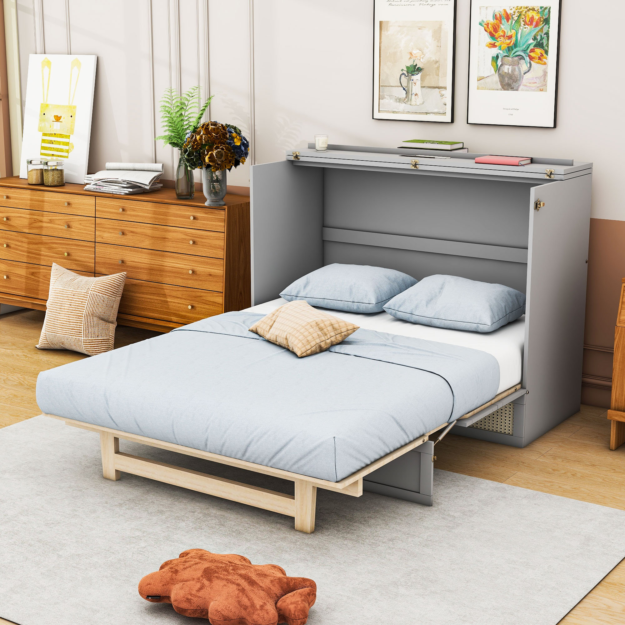 Lark Manor™ Caliopa Murphy Storage Bed | Wayfair
