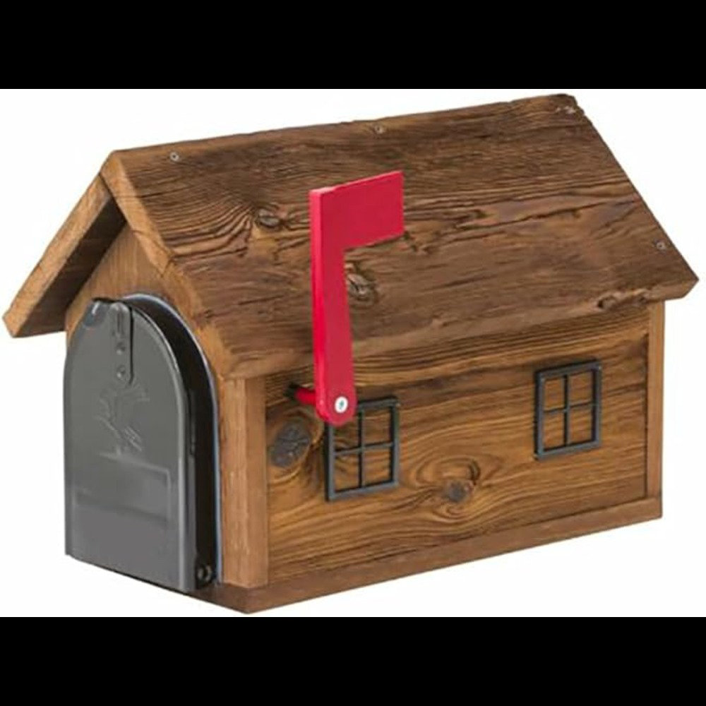 Invenitiah Rustic Mailbox, Rustic Large Mailbox, Cabin Mailbox, Cabin ...