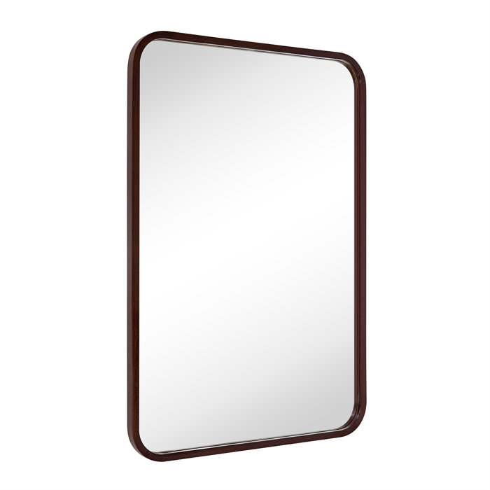 Latitude Run® Itzary Solid Wood Framed Rectangle Wall Mirror | Wayfair