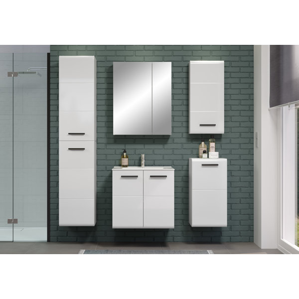 17 Stories Mastat 5 Piece Bathroom Furniture Suite | Wayfair.co.uk