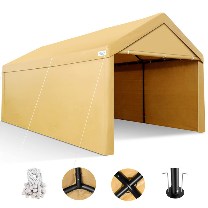 Himimi 10 Ft. W x 20 Ft. D Garage & Reviews | Wayfair