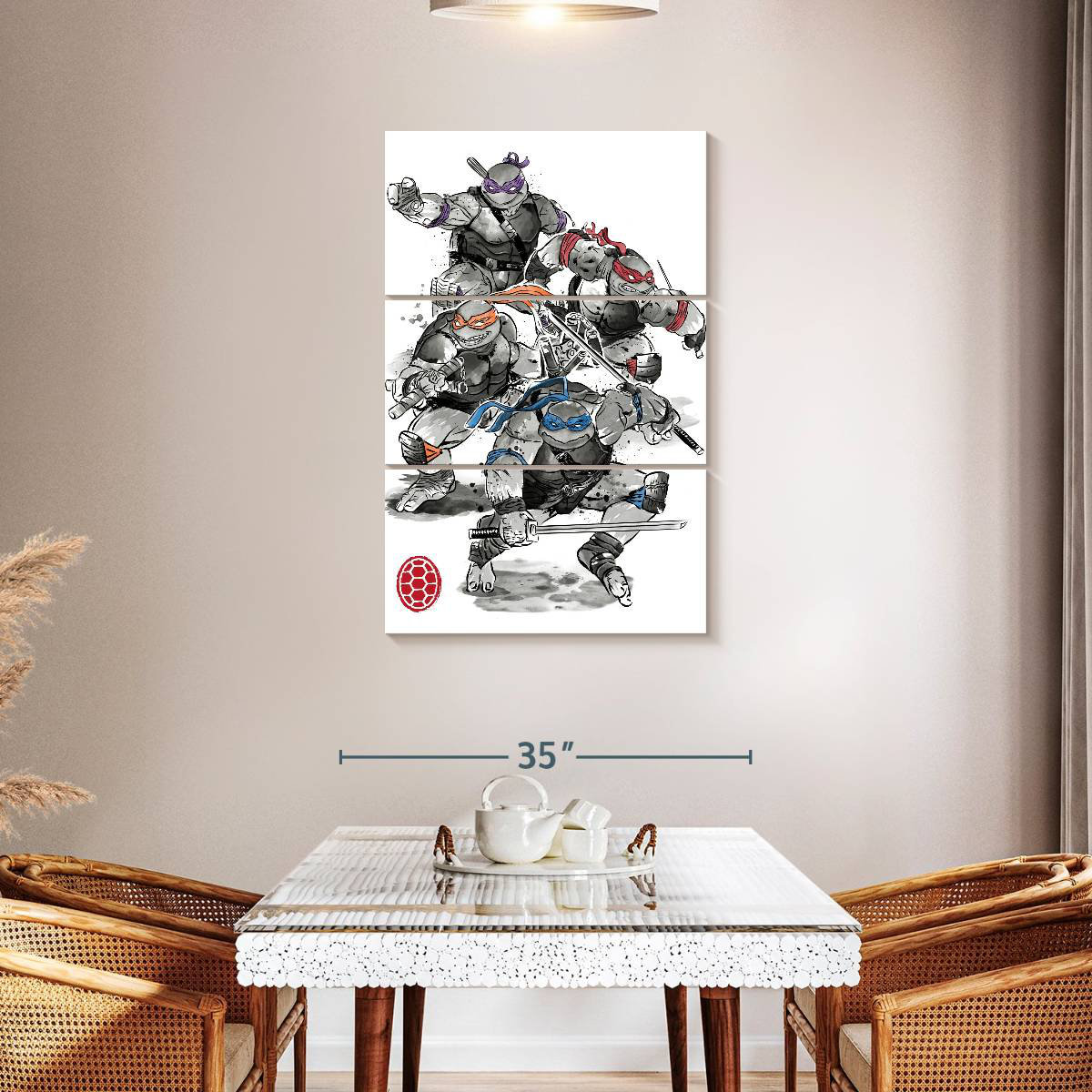 Trinx Keiraleigh Ninja Turtles Sumi-E | Wayfair