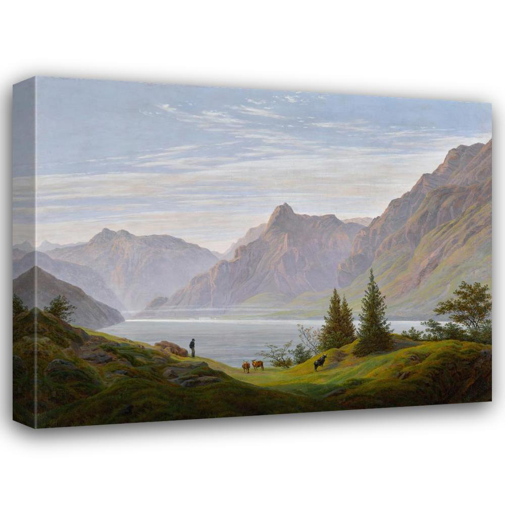 Millwood Pines "Landscape with Mountain Lake, Morning" by Caspar David ...