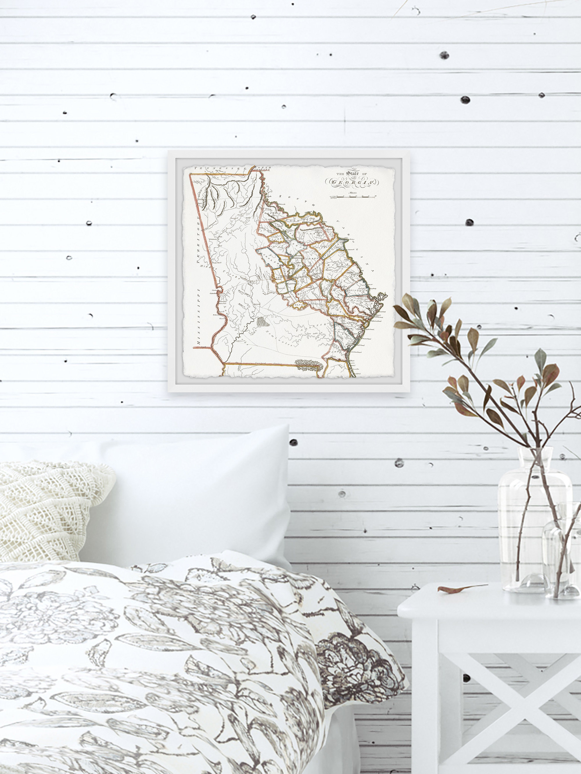 Trinx The State of Georgia - Picture Frame Print on Paper - Wayfair Canada