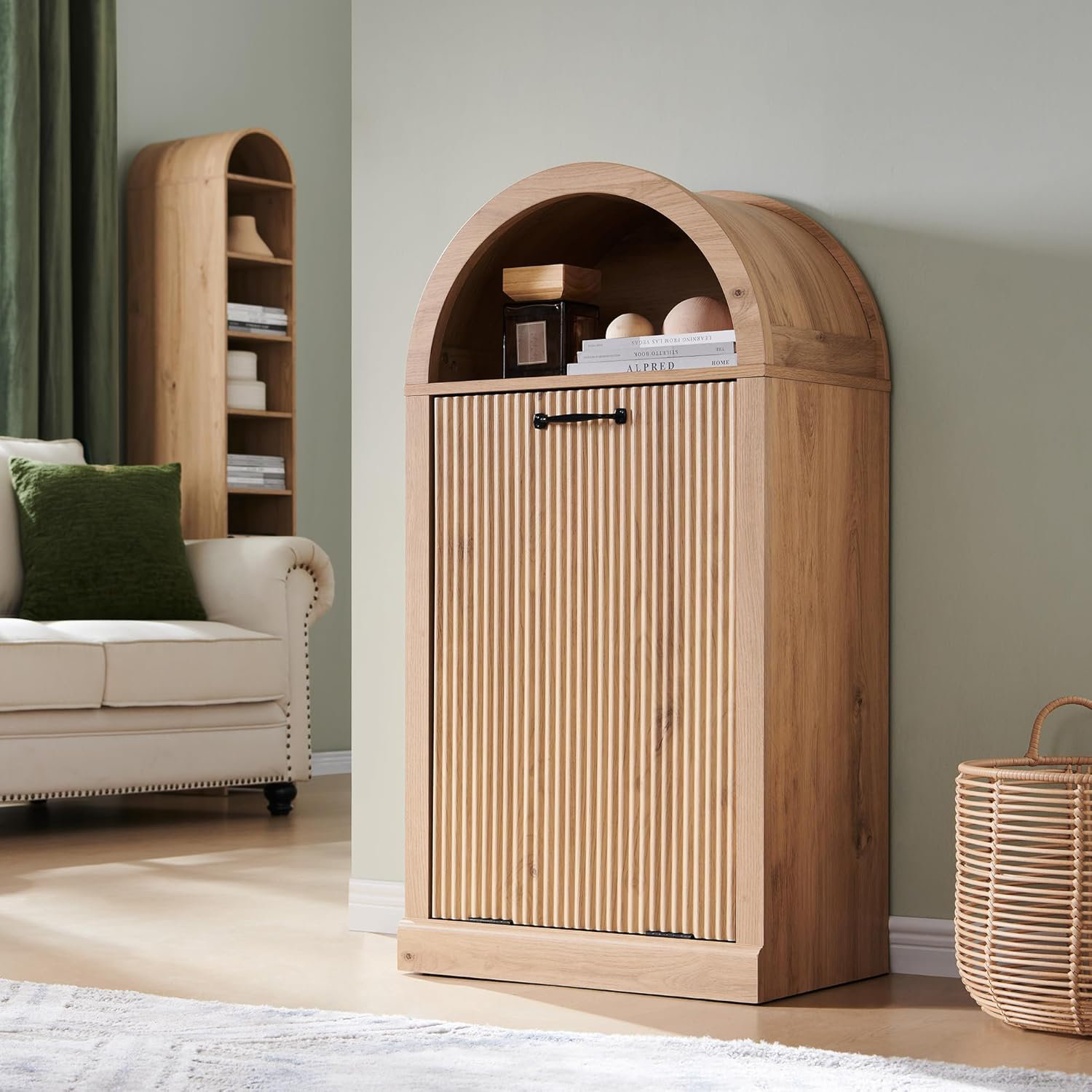 Red Barrel Studio® Modern Laundry Basket Cabinet | Wayfair