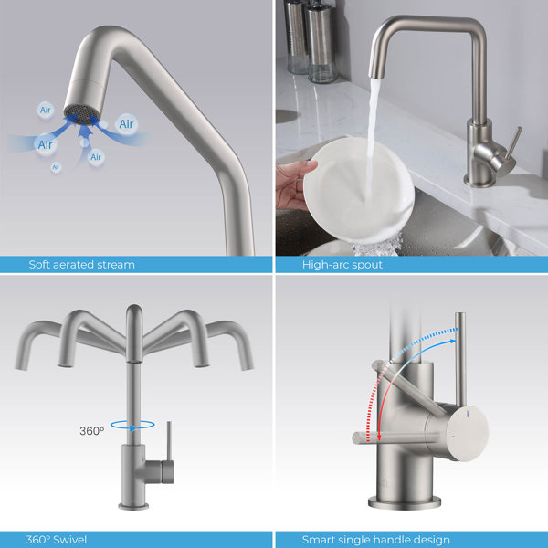 KIBI USA KIBI Macon Kitchen Faucet & Reviews | Wayfair