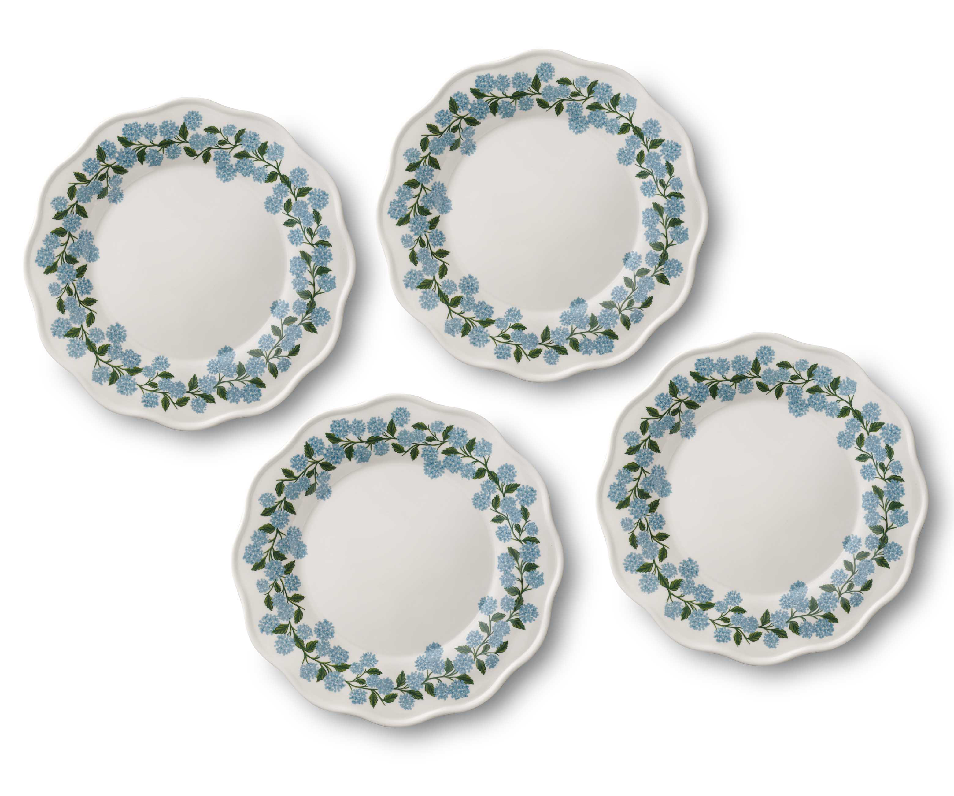 Rifle Paper Co. Hydrangea 11'' Melamine Dinner Plate , Set of 4 | Birch ...