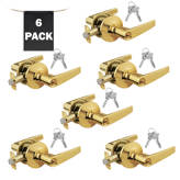 Premier Lock Complete Entry Lever Set with Single Cylinder Deadbolt ...