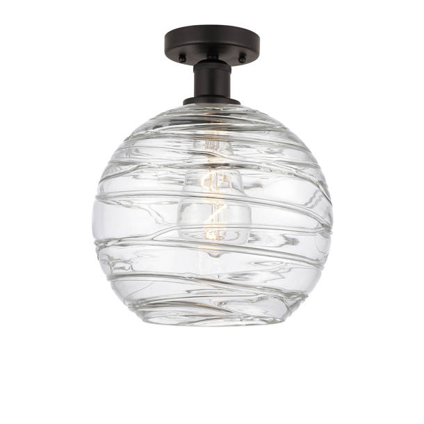 Wade Logan® Anie Glass Semi Flush Mount & Reviews | Wayfair