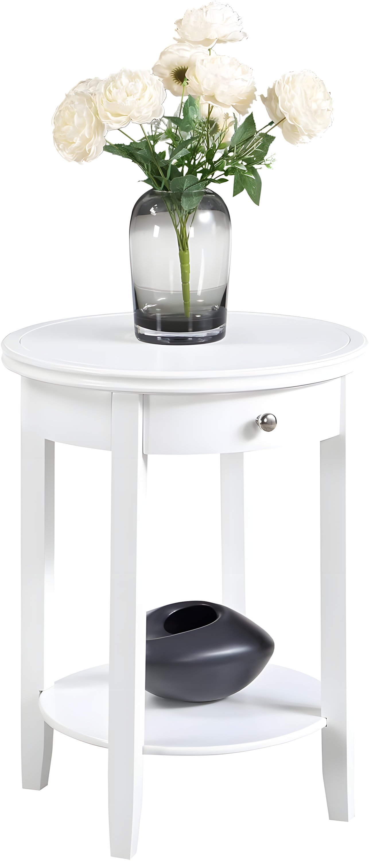 Lark Manor™ Gaetan American Heritage Baldwin 18.25" Side Table With 2 ...