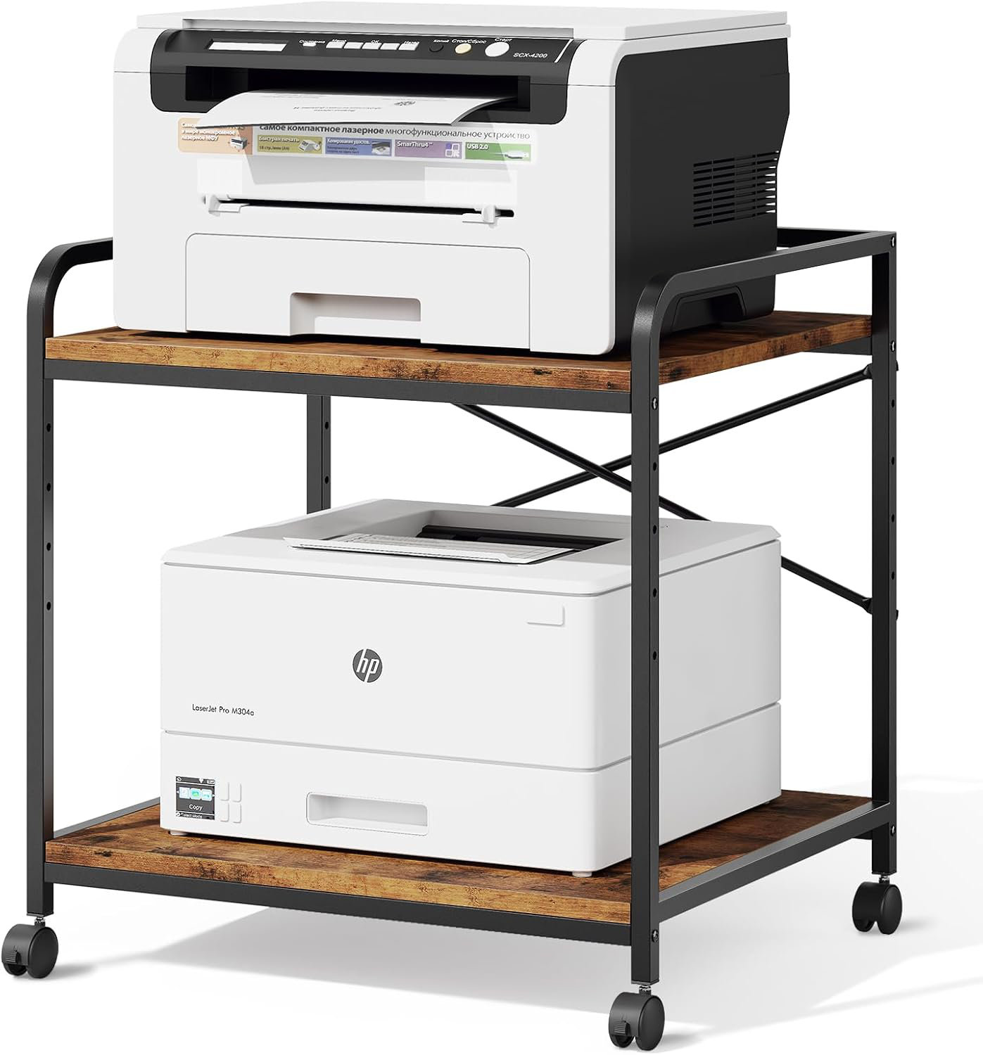 BY Family Under Desk Printer Stand With Adjustable Storage Shelf - 2 ...