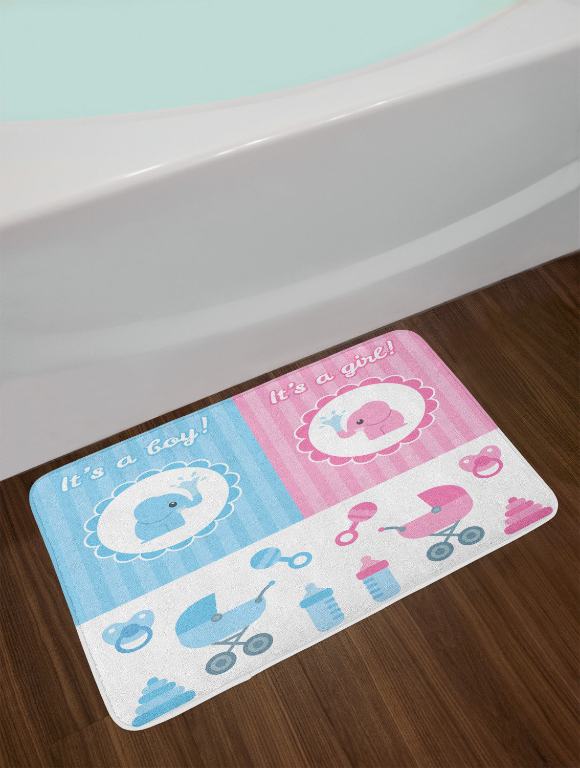 East Urban Home Elephants Girl Boy Kids Newborn Composition with Baby ...