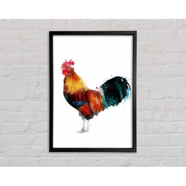 Bright Star Rooster - Single Picture Frame Print on Canvas | Wayfair.co.uk