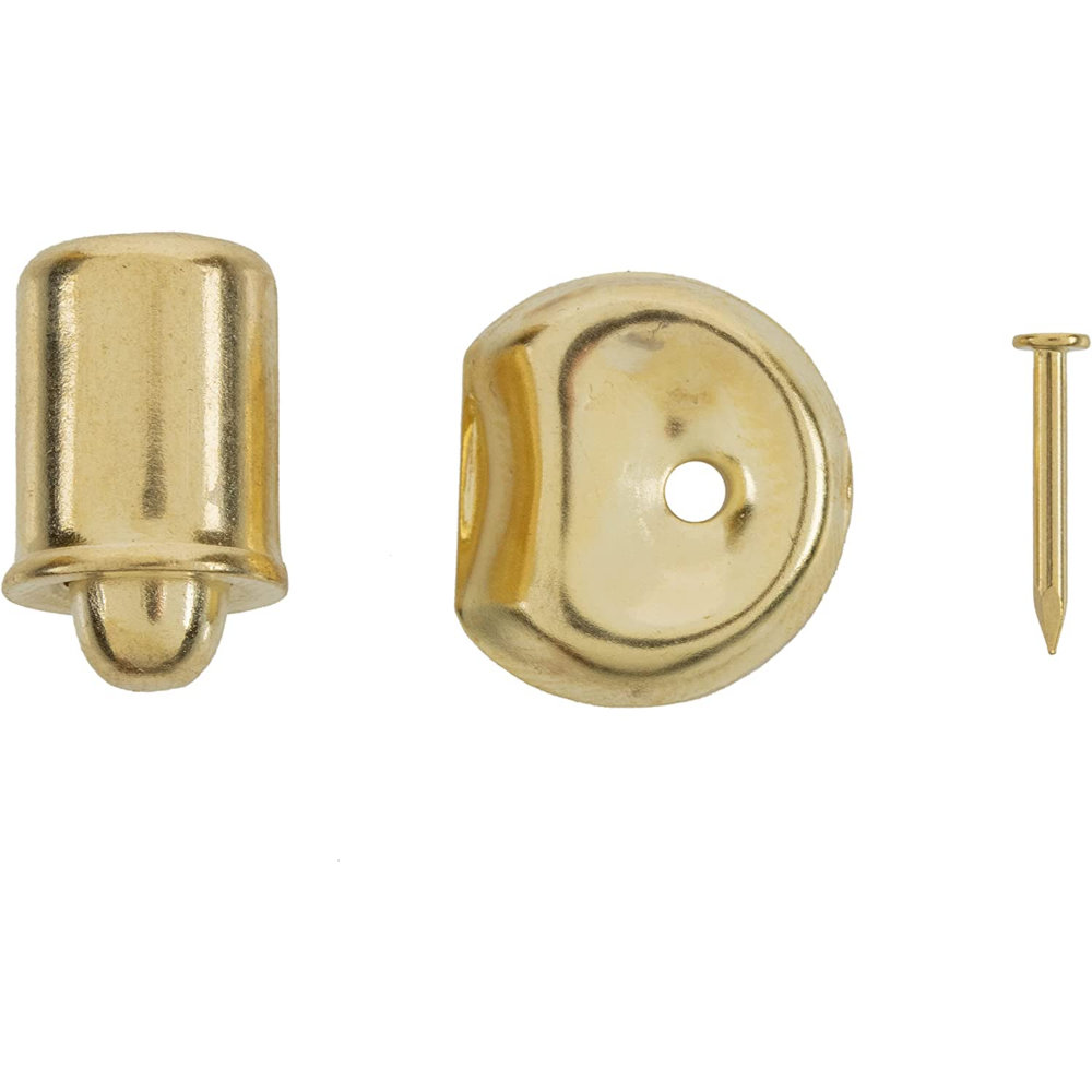 UNIQANTIQ HARDWARE SUPPLY Brass Plated Spring Loaded Bullet Catch with ...