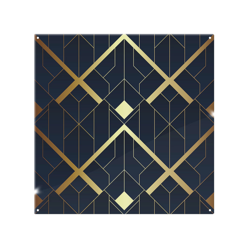 Ivy Bronx Luxury Gold Art Deco Splash Back | Wayfair.co.uk