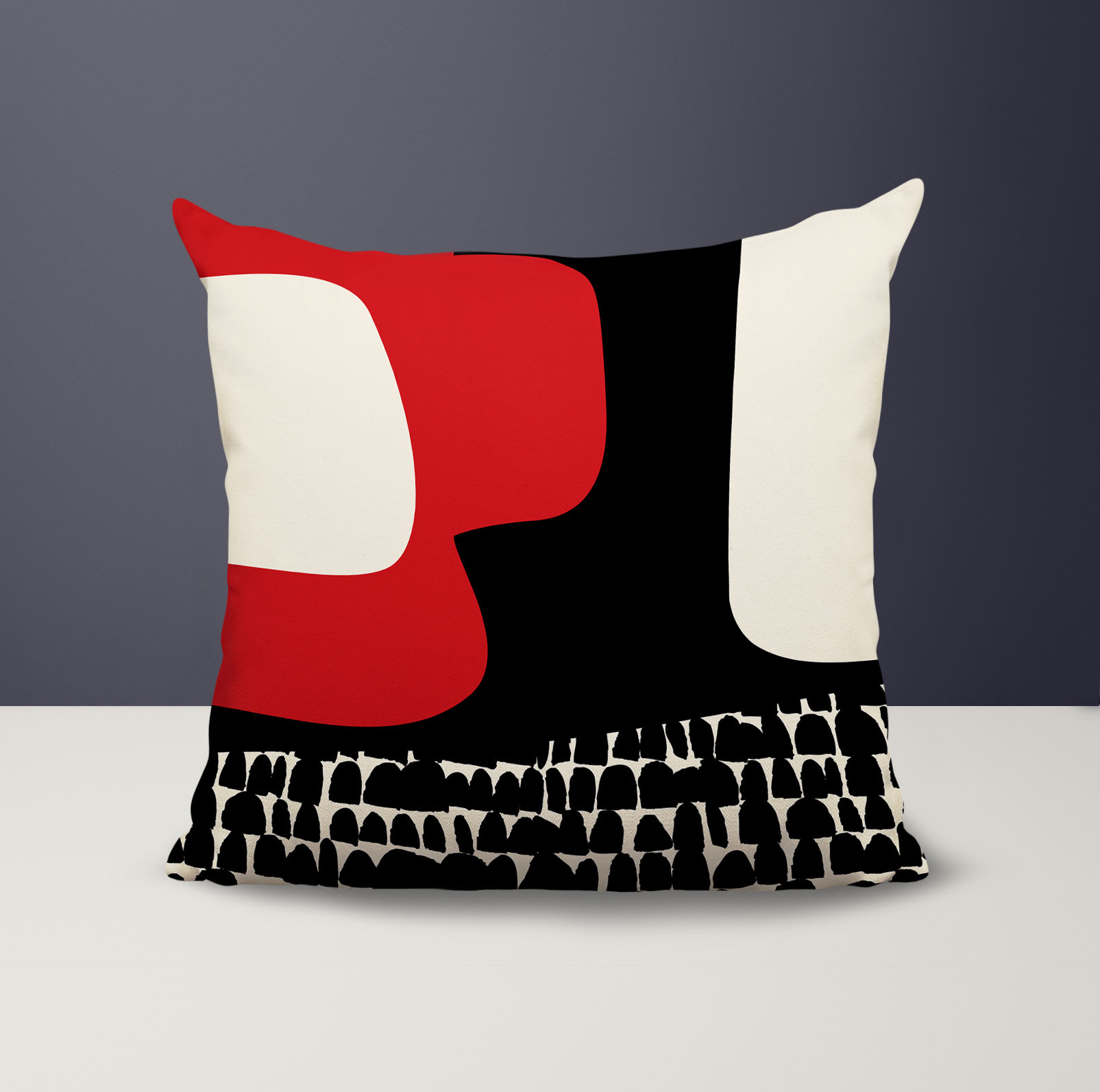 ULLI HOME Pia Minimalist Reversible Indoor/Outdoor Square Pillow | Wayfair