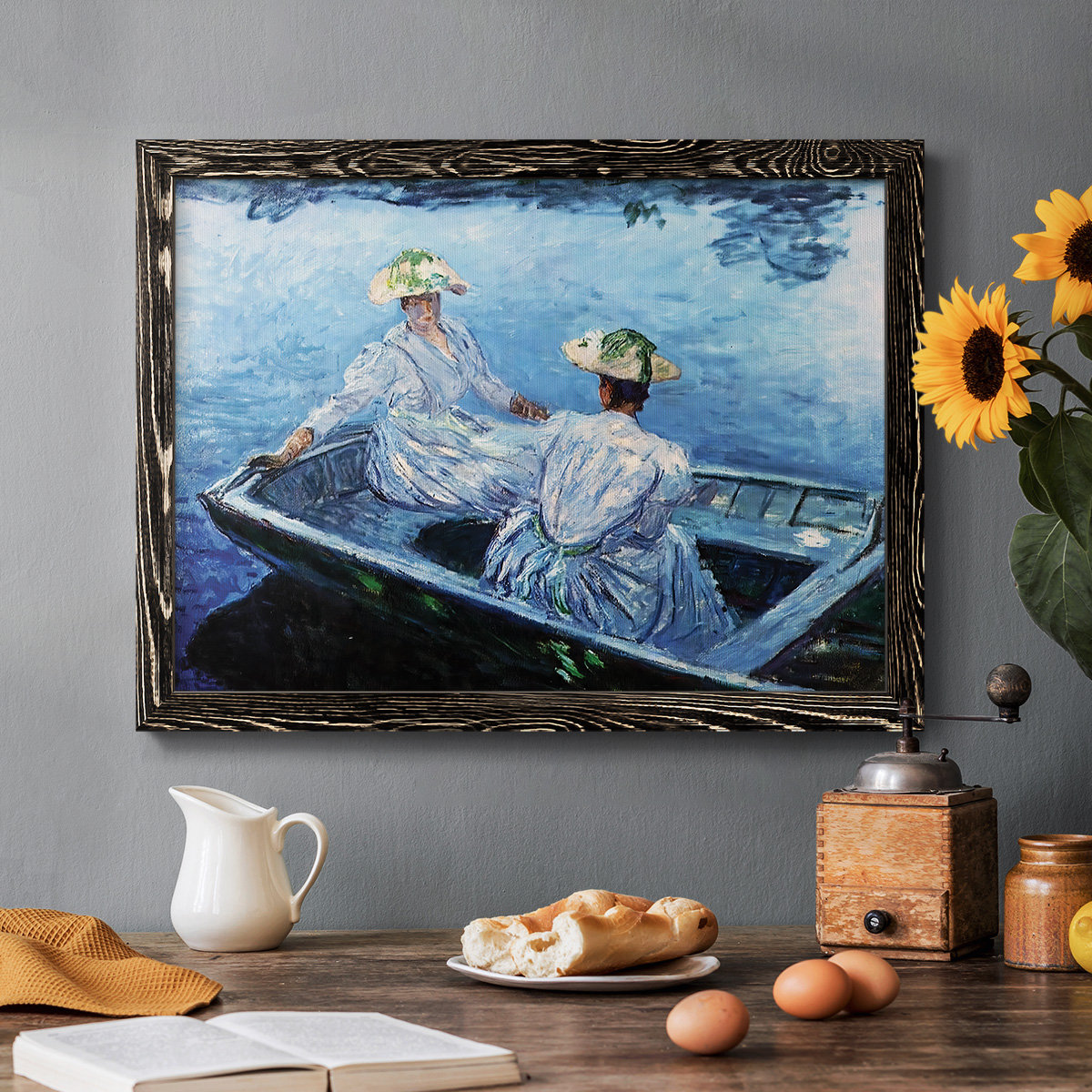 Wexford Home The Blue Row Boat, 1887 | Wayfair