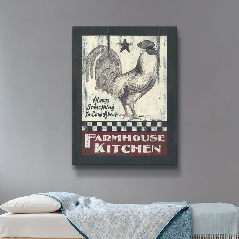 August Grove® 'Farmhouse Kitchen' Framed Graphic Art Print on Canvas ...