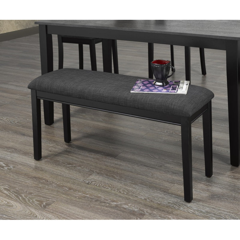 Brassex Accent Bench, Gray / Black & Reviews | Wayfair