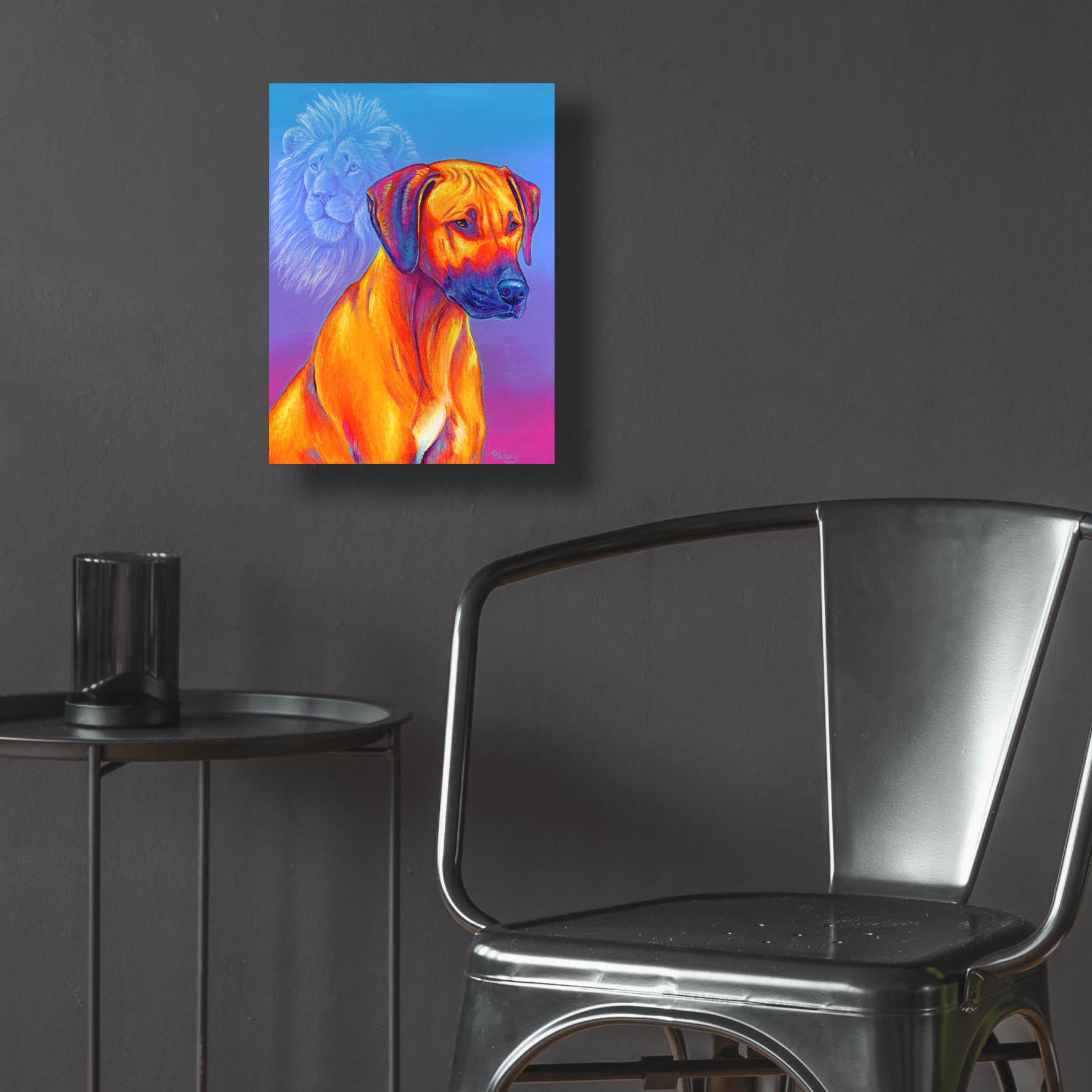 Winston Porter Rhodesian Ridgeback with Lion Spirit' by Rebecca Wang ...