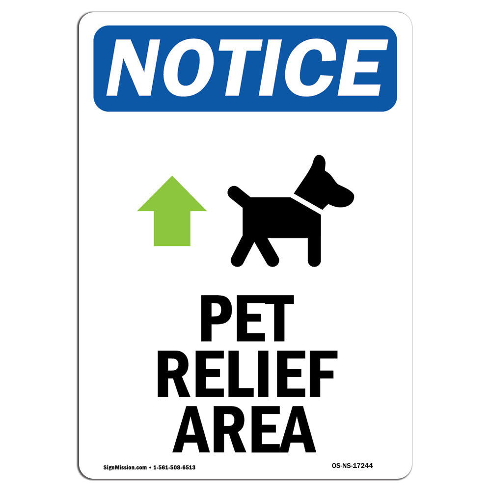 SignMission Pet Relief Area Sign with Symbol | Wayfair
